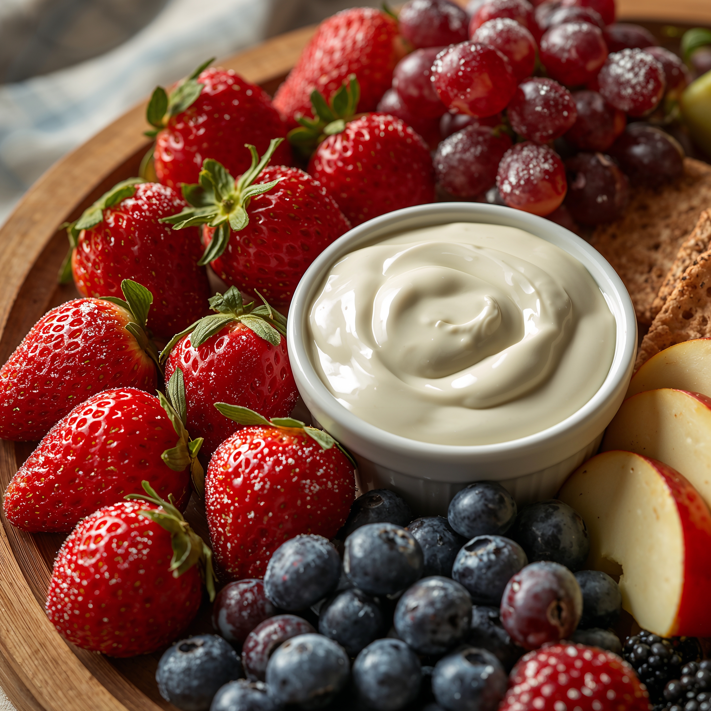 3 Ingredient Cream Cheese Fruit Dip